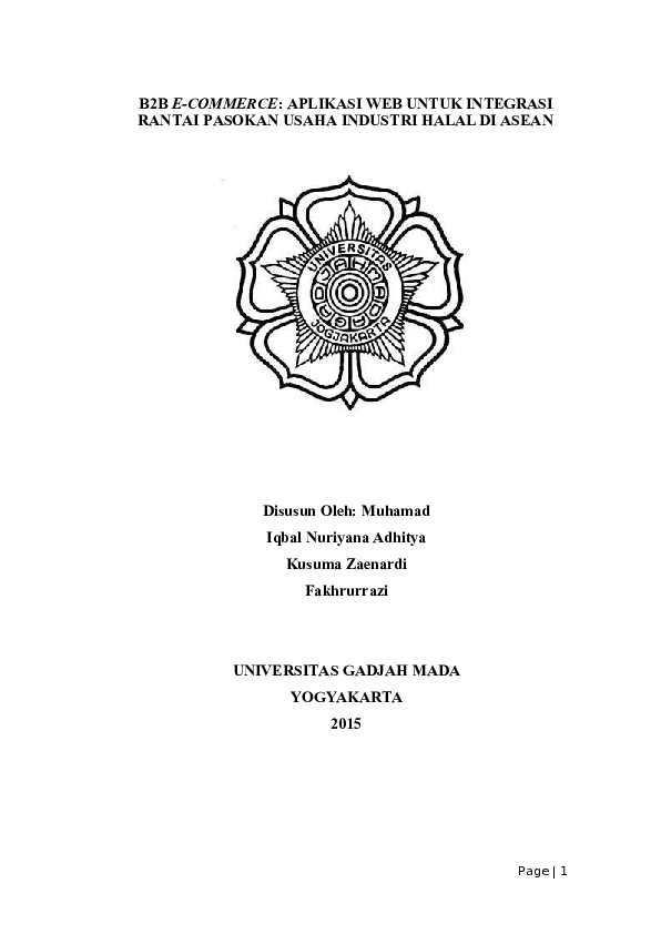 (DOC) PAPER Muhamad Iqbal Nuriyana B2B e-Commerce UGM