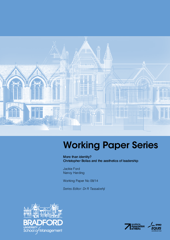 (PDF) Working Paper Series