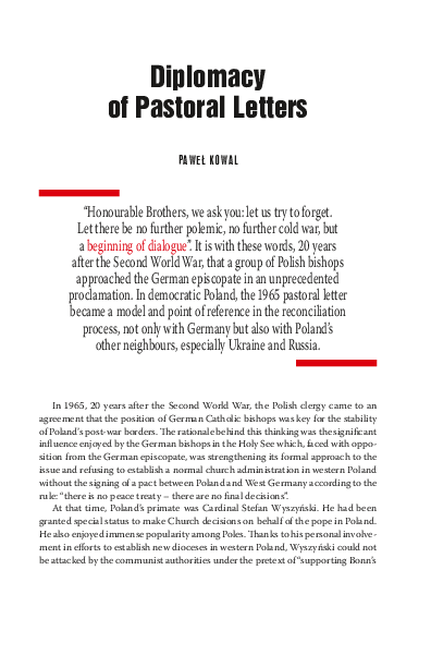 (PDF) Diplomacy of Pastoral Letters