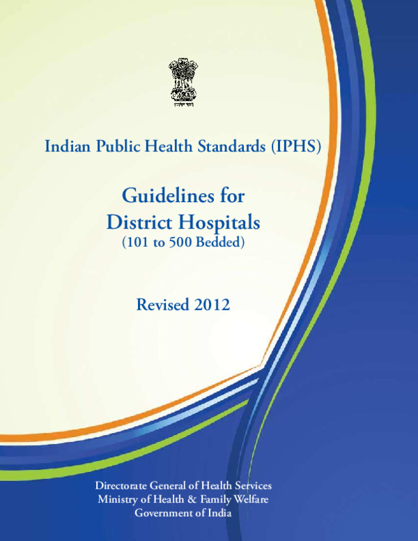(PDF) Indian Public Health Standards (IPHS) Guidelines for District ...