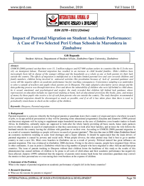 Academic performance