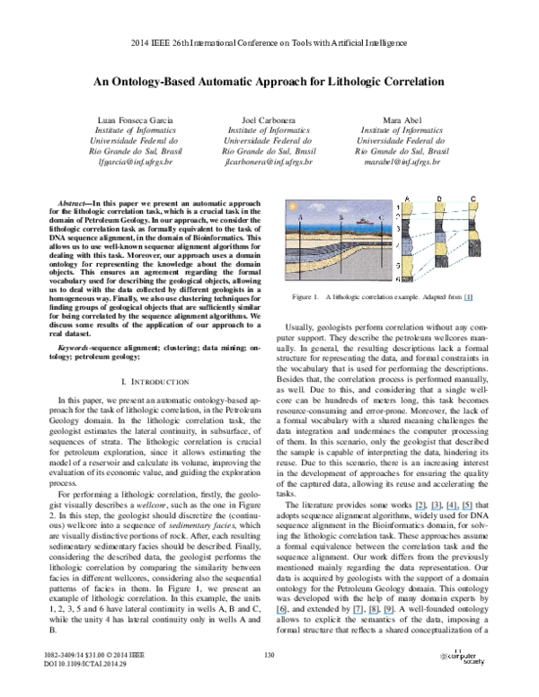 Pdf An Ontology Based Automatic Approach For Lithologic Correlation
