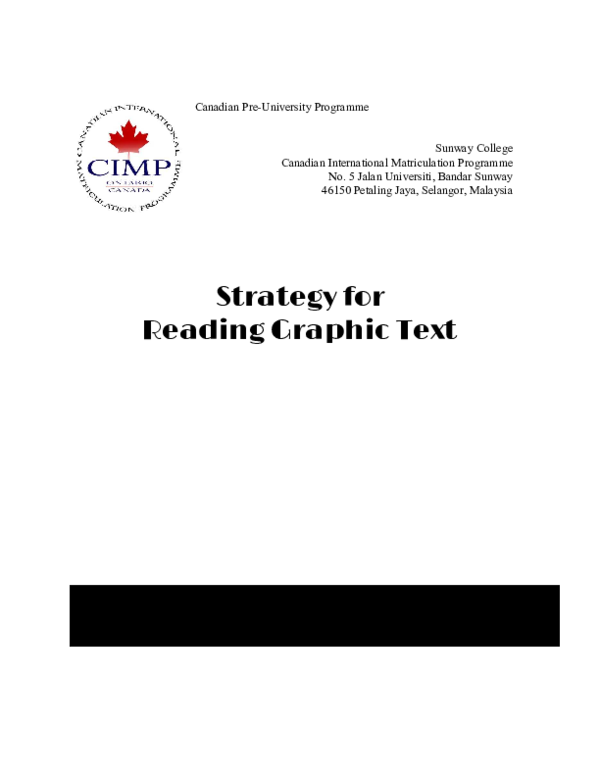 (PDF) Strategy for Reading Graphic Text