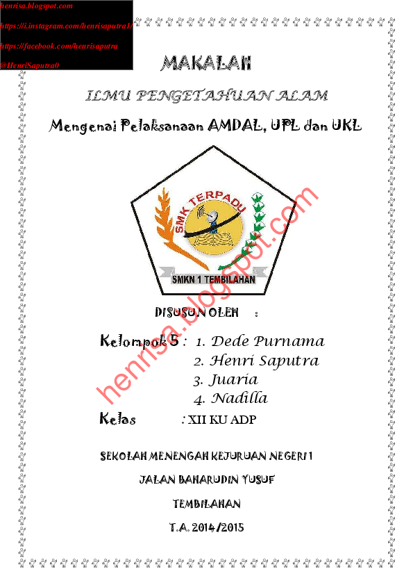 (PDF) AMDAL UPL UKL