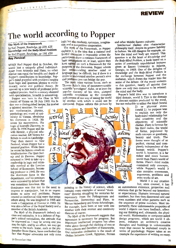 (PDF) The World According to Popper. (Review of The Myth of the ...