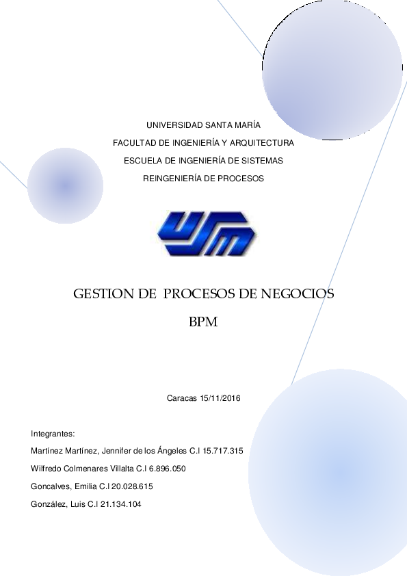 Pdf Gestión De Procesos De Negocios Bpm