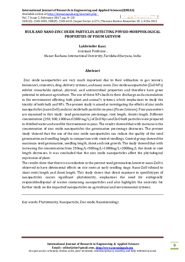 impact factor thomson reuters 2017