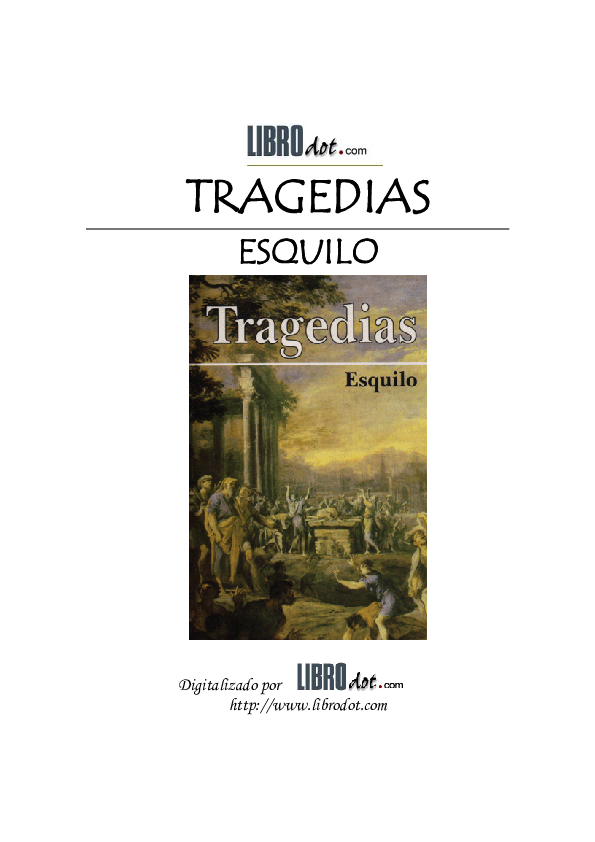 (PDF) ESQUILO - Tragedias | carla díaz de la vega - Academia.edu