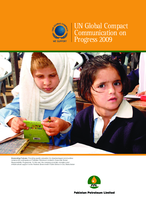(PDF) UN Global Compact Communication on Progress 2009