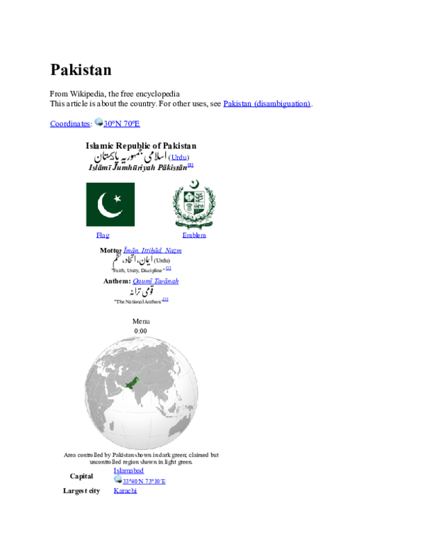 (DOC) Culture and Customs of Pakistan | Ameena Khalid - Academia.edu