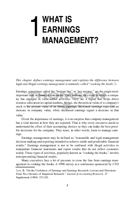 (PDF) INTRODUCTION ABOUT EARNING MANAGEMENT.PDF