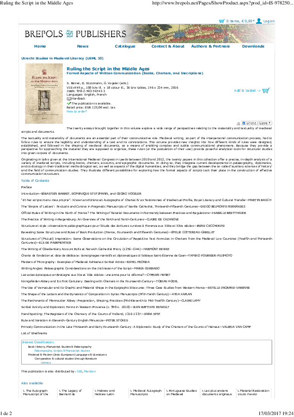 (PDF) The “Empire of letters”. Textualis and cursiva in pragmatic ...