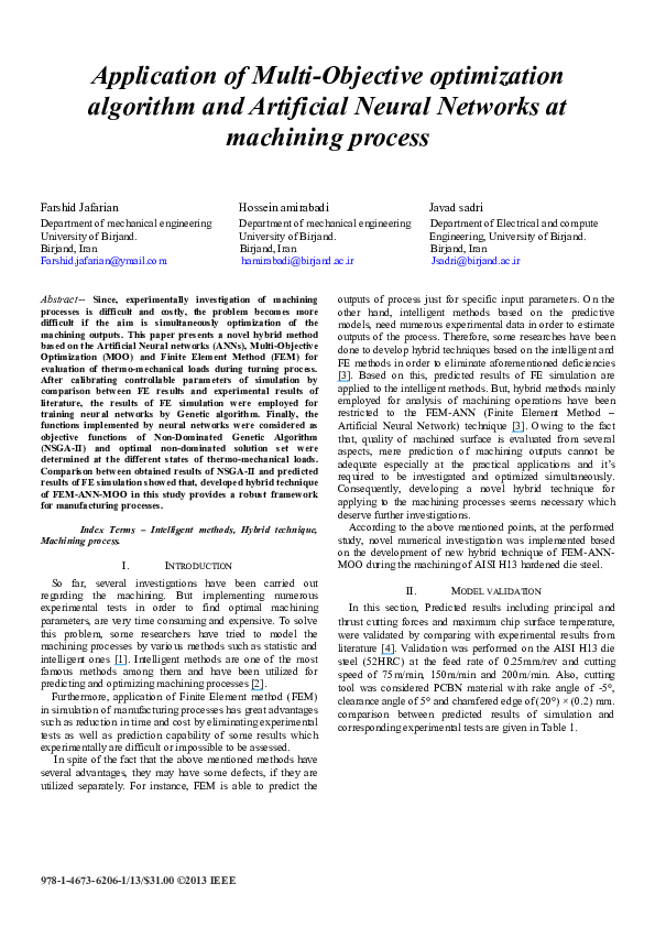 Pdf Application Of The Multi Objective Optimization And Risk Analysis