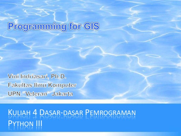 (PDF) KULIAH 4 DASAR-DASAR PEMROGRAMAN PYTHON III