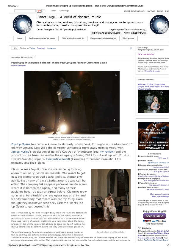 (PDF) Popping up in unexpected places: I chat to Pop Up Opera founder ...