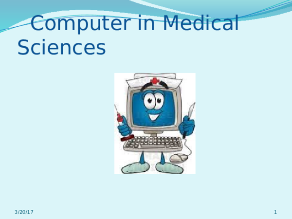 (PPT) Computer in Medical Sciences