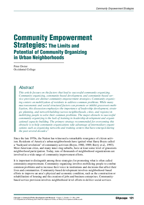 (PDF) Community Empowerment Strategies Community Empowerment Strategies ...