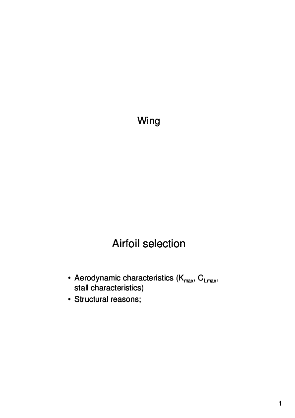 (PDF) Wing Design