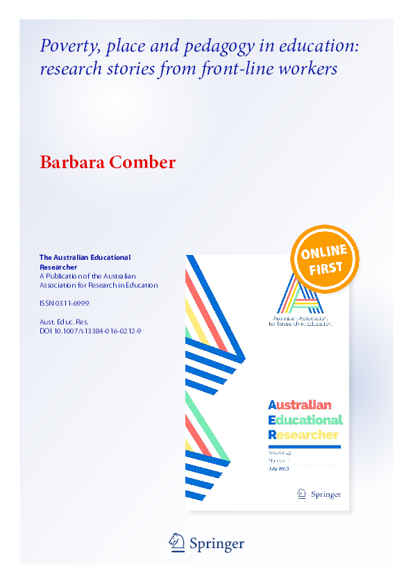 (PDF) The Australian Educational Researcher A Publication of the ...