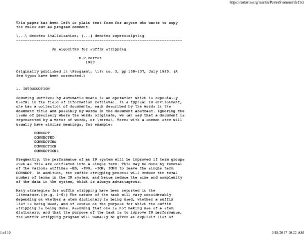 Pdf Efficient Stemming Algorithm Insights