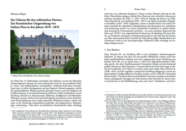 (PDF) Ein Château für den schlesischen Fürsten. Zur französischen ...