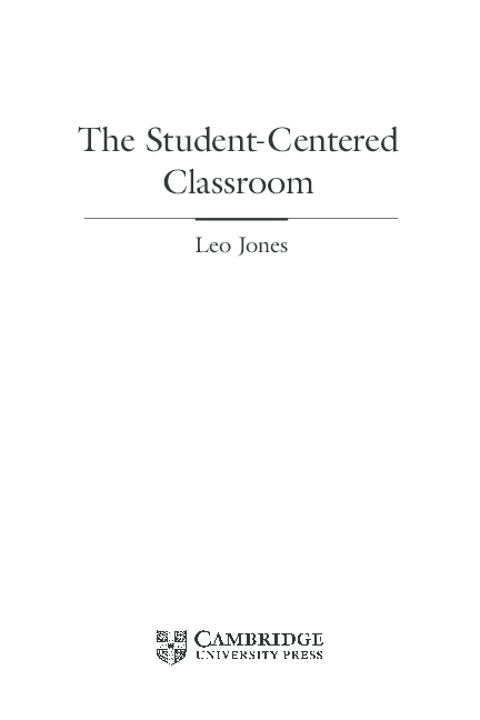 (PDF) The Student-Centered Classroom