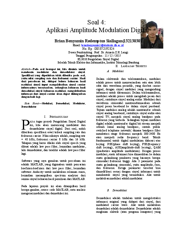 Doc Aplikasi Amplitude Modulation Digital