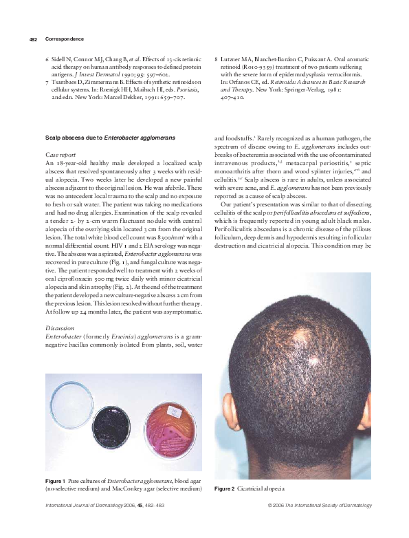 (PDF) Scalp abscess due to Enterobacter agglomerans