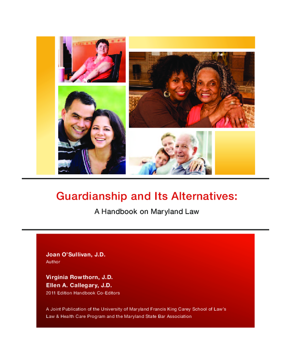 (PDF) Guardianship and Its Alternatives: a Handbook on Maryland Law