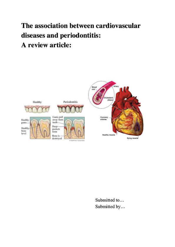 (PDF) The association between cardiovascular diseases and periodontitis ...
