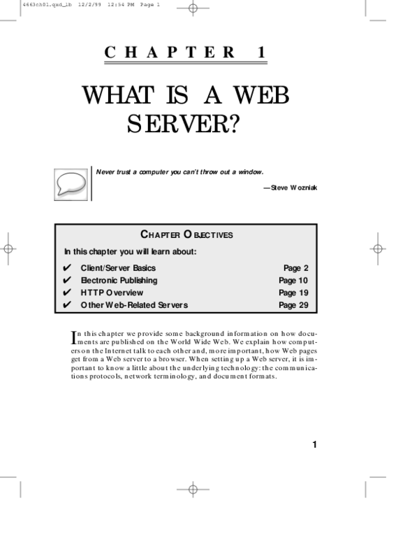 (PDF) WHAT IS A WEB SERVER