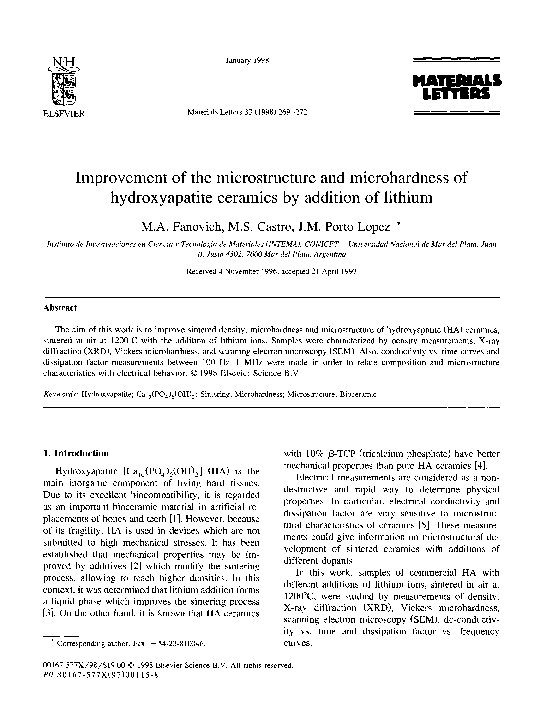 (PDF) Improvement of the microstructure and microhardness of ...