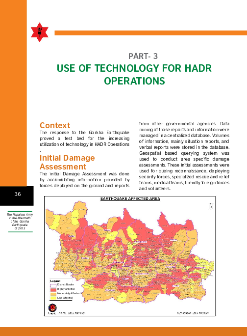 (PDF) USE OF TECHNOLOGY FOR HADR OPERATIONS Context