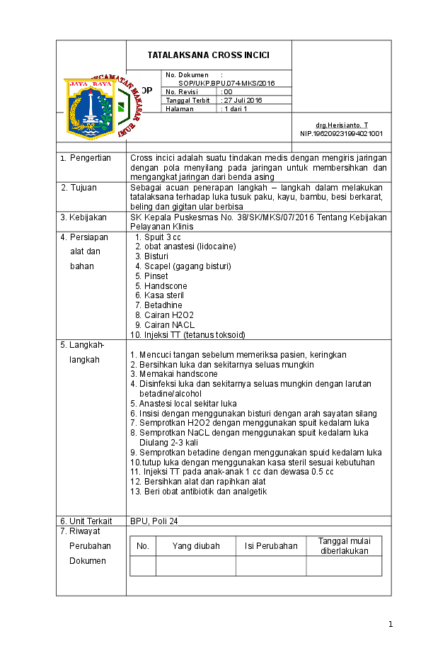 (DOC) TATALAKSANA CROSS INSISI