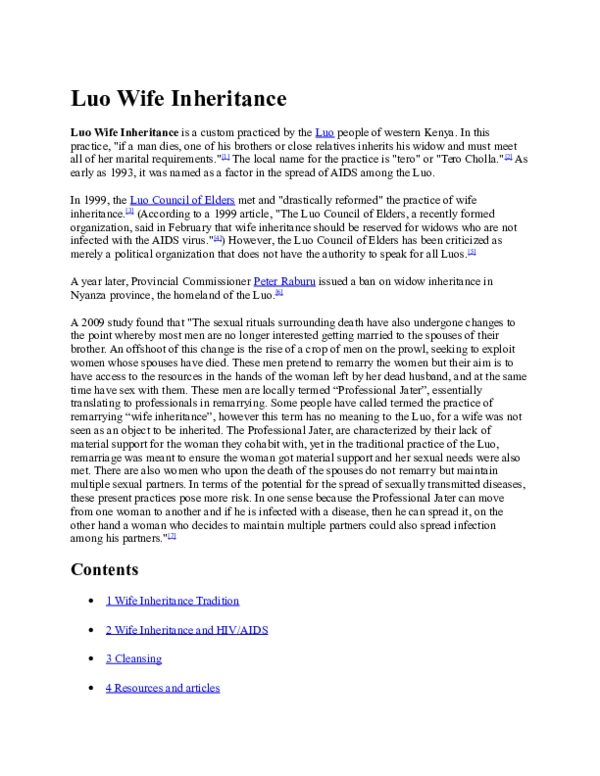 (DOC) Luo Wife Inheritance