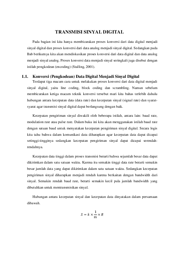 (PDF) TRANSMISI SINYAL DIGITAL