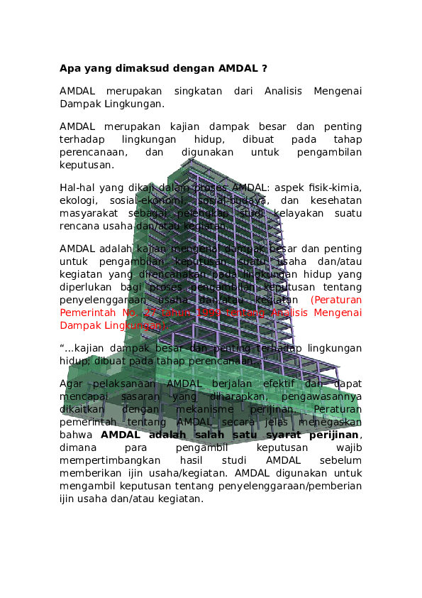 (DOC) Apa yang dimaksud dengan AMDAL