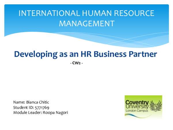 HR Business Partner