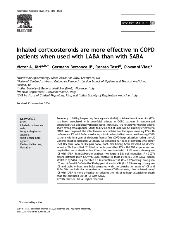 (PDF) Inhaled corticosteroids are more effective in COPD patients when ...