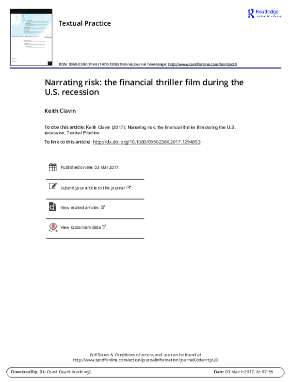 (PDF) The Finance Film | Constantin Parvulescu - Academia.edu