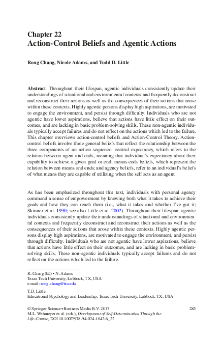 (PDF) Action-control Beliefs and Agentic Actions.pdf | Rong Chang ...