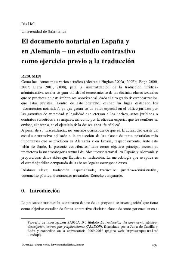 Ejemplos De Documentos Notariales Traducción Jurada De Escrituras