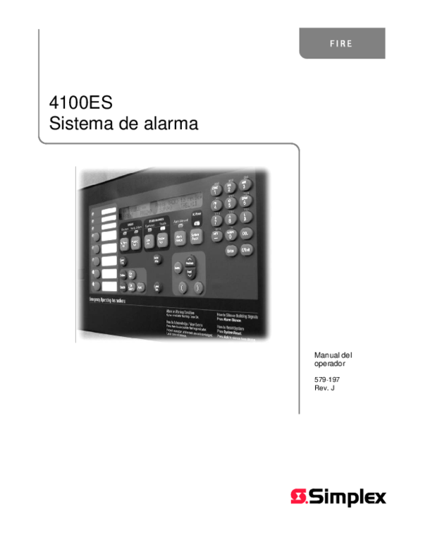 (PDF) 4100ES Sistema de alarma