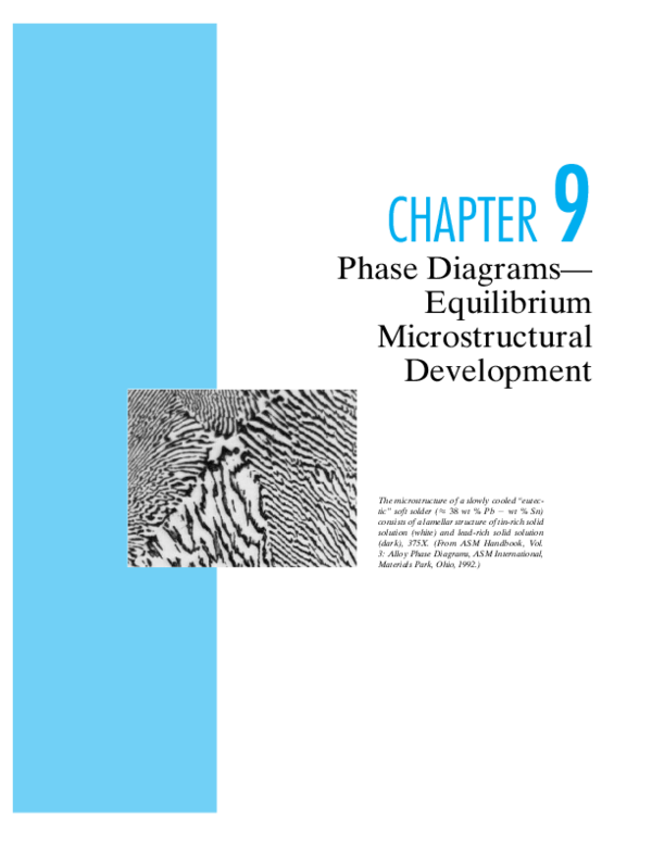 (PDF) Phase Diagrams— Equilibrium Microstructural Development