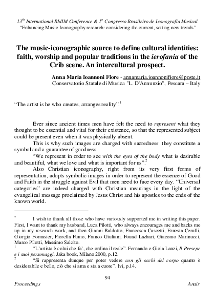 (PDF) The music-iconographic source to define cultural identities ...