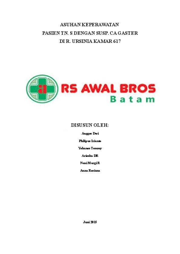 (DOC) ASKEP CA GASTER