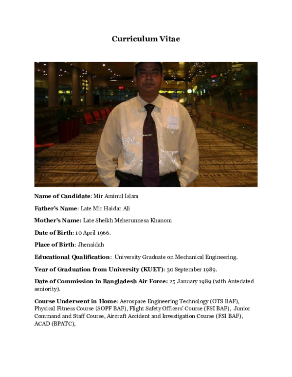 (DOC) Curriculum Vitae.docx | Mir Aminul Islam - Academia.edu