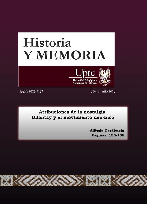 (PDF) Atribuciones de la nostalgia: Ollantay y el movimiento neo-Inca