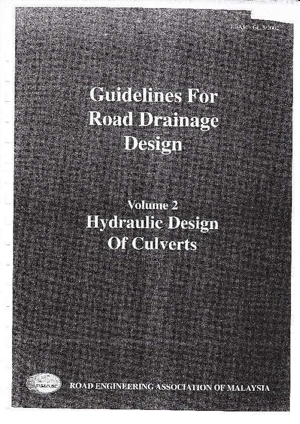 (PDF) REAM GUIDELINES FOR ROAD DRAINAGE DESIGN - VOLUME
