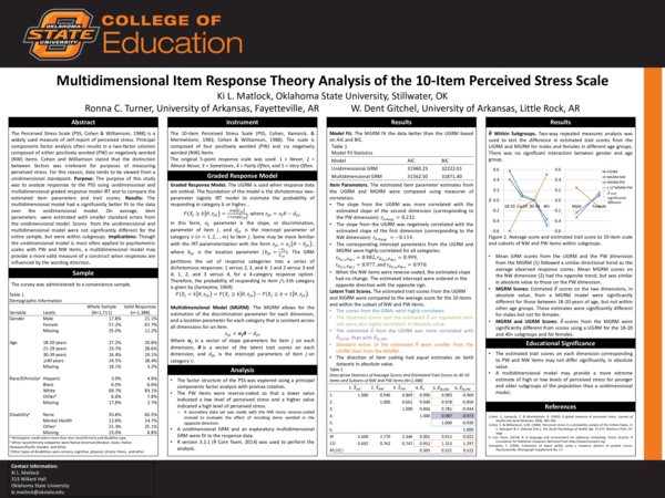 (PDF) Multidimensional Item Response Theory Analysis of the 10-Item Perceived Stress Scale
